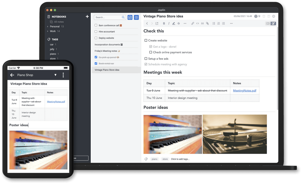 Joplin App Per Android, Windows, Mac, Linux Ed IOS Organizza Il Tuo Tempo